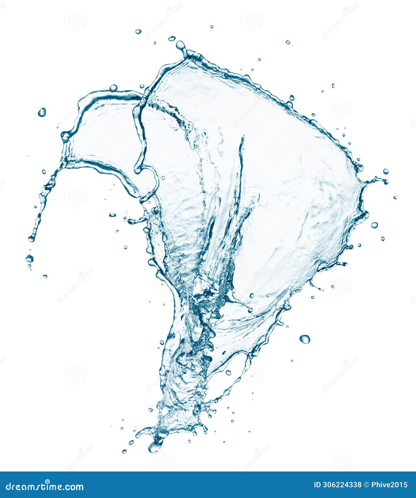 Flowing Water Splash Isolated Stock Photo - Image of liquid, background ...