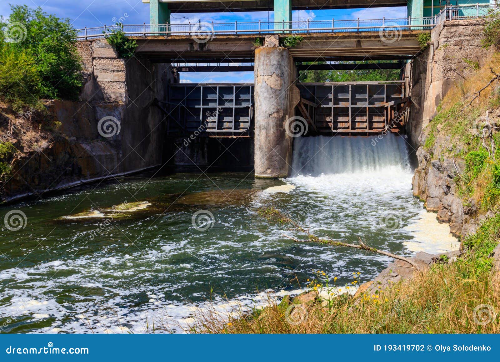 Sluice Gates Of A Dam Royalty-Free Stock Photography | CartoonDealer ...