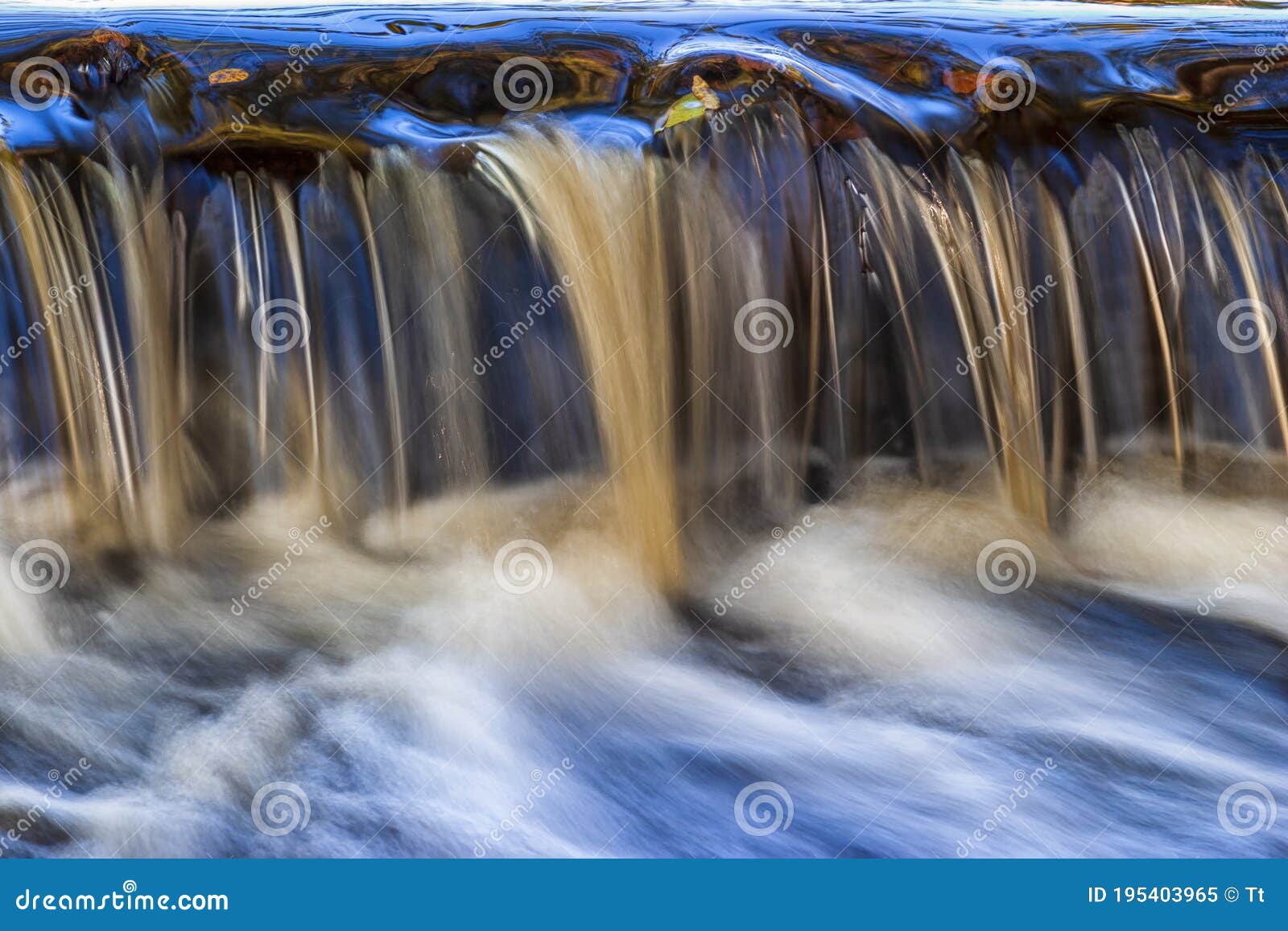 Flowing water in a stream stock image. Image of flow - 195403965