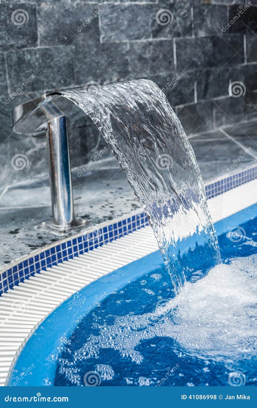 Flowing Water in Swimming Pool Stock Photo - Image of aqua ...