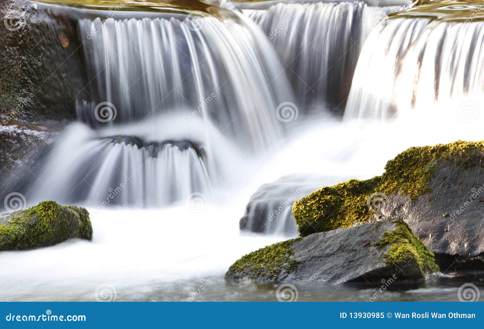 Flowing Waterfall stock image. Image of flowing, motion - 13930985