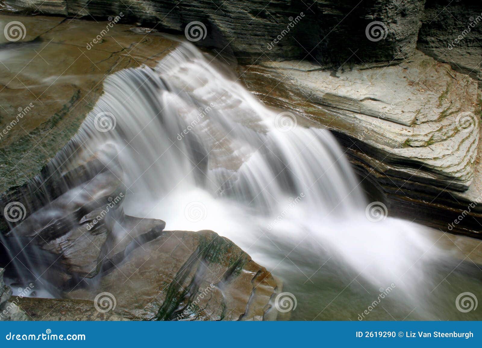 Flowing Waterfalls stock photo. Image of gorge, stream - 2619290