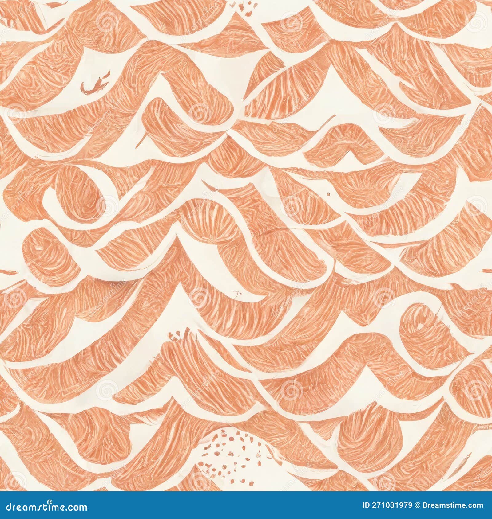 Flowing Wave Seamless Design, Generative Ai Stock Illustration ...