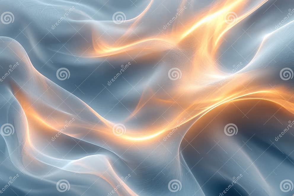 Flowing Waves of Light and Shadow Create an Abstract Display of Colors ...