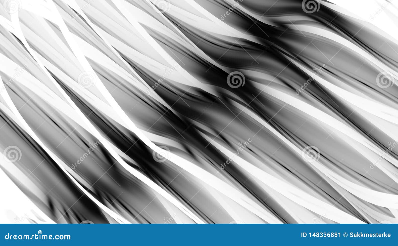 Flowing Waves Overlay Abstract Texture Black and White Stock ...