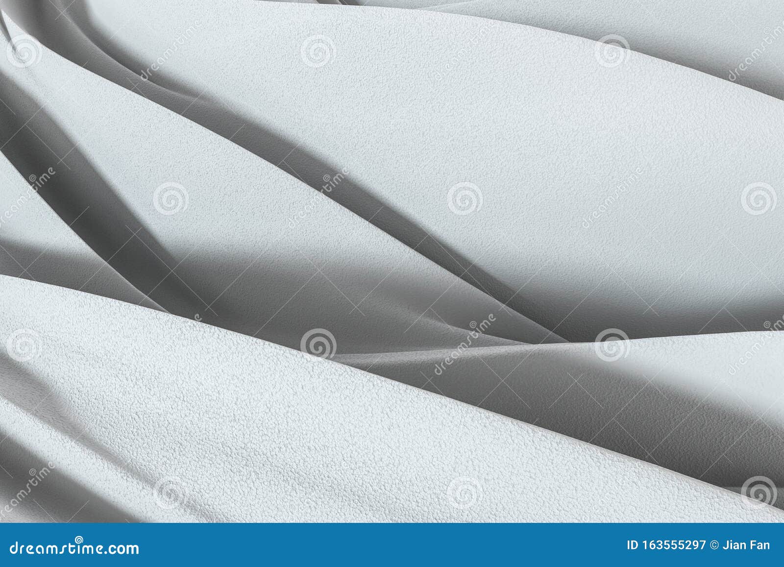 Flowing and Waving Cloth Background, 3d Rendering Stock Illustration ...