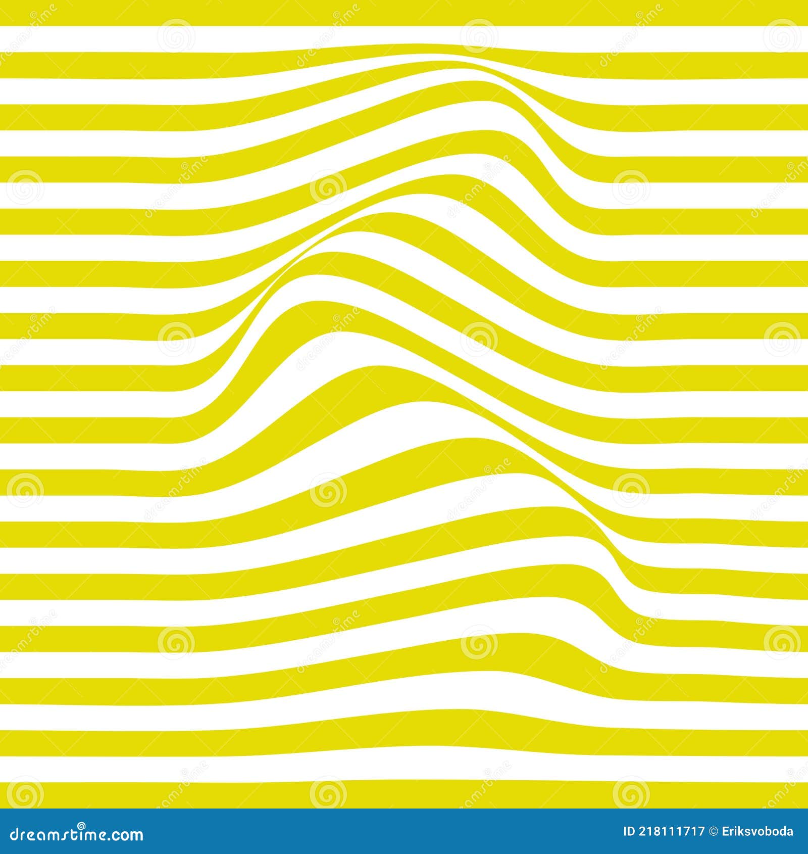 Flowing Wavy Yellow Lines. Pattern with Flowing Stripes. Modern ...
