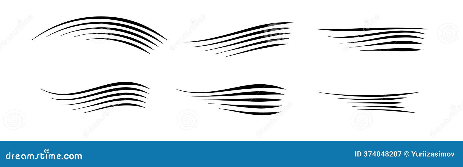 WIND MOTION Vector Illustration | CartoonDealer.com #15015822