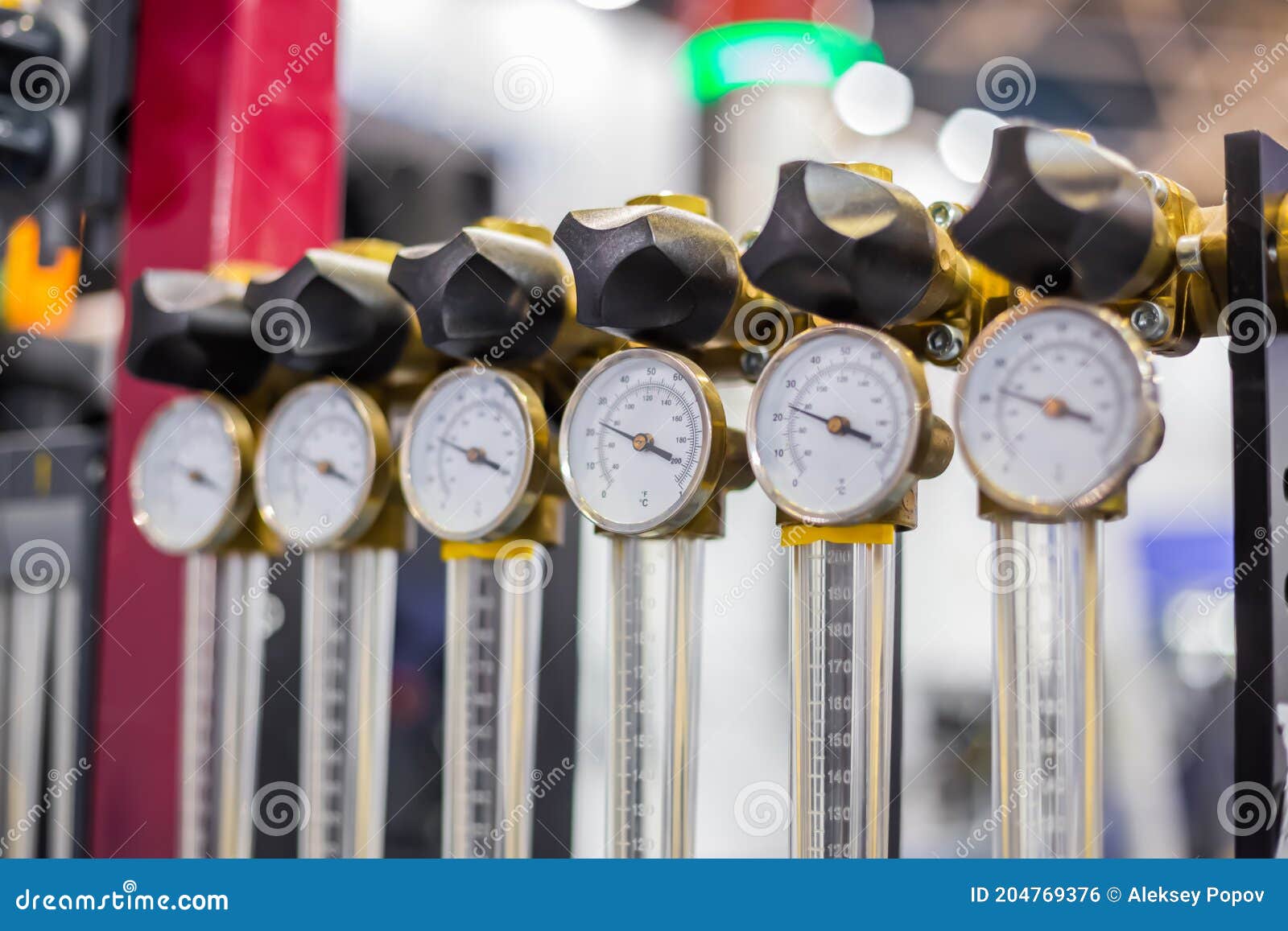 Rotameter And Pressure Dial Gauge Measuring Device For Measure ...