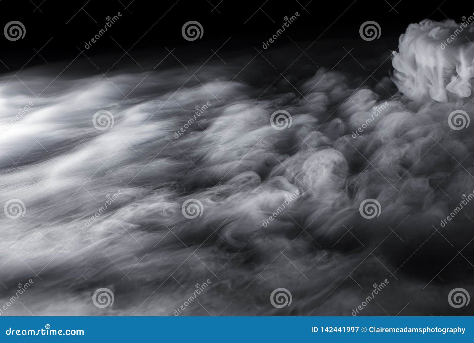Flowy Rolling Clouds of Dry Ice Fog Stock Image - Image of effect ...