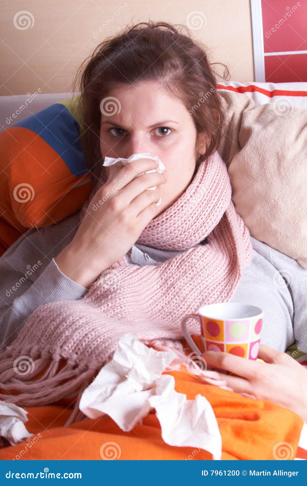 The flu stock photo. Image of beautiful, medical, face - 7961200