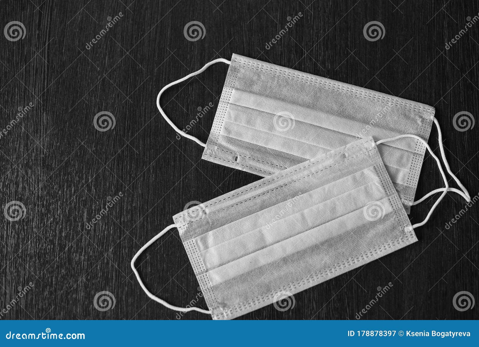 Flu Masks black and white stock image. Image of contagion - 178878397