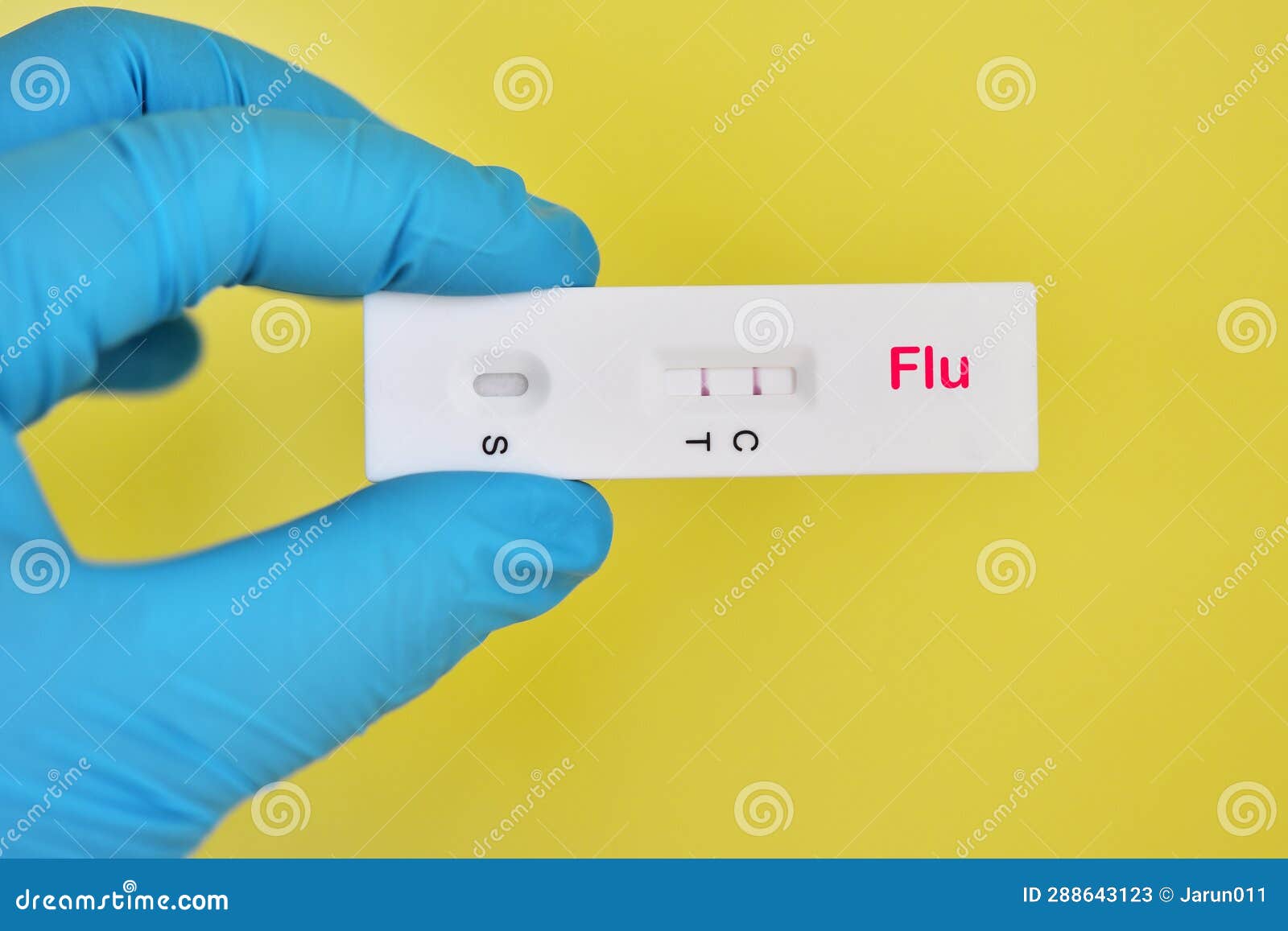 Flu positive test result stock image. Image of rapid - 288643123