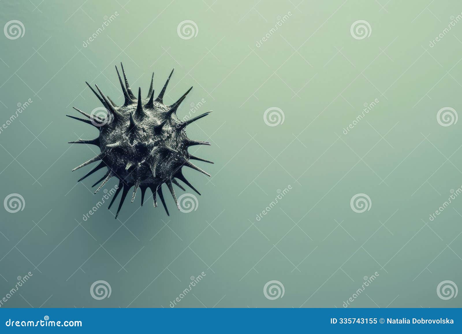 Flu Season Viruses Spreading through Air with Coughing, Microscopic ...