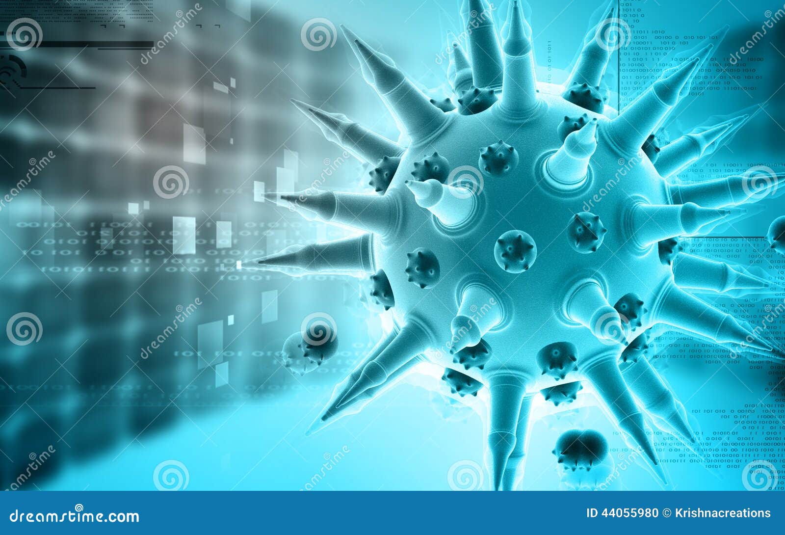 Flu virus stock illustration. Illustration of graphics - 44055980