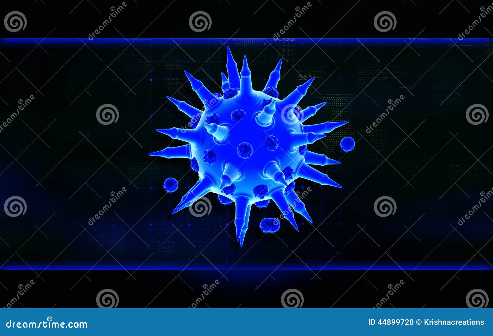 Flu virus stock illustration. Illustration of health - 44899720