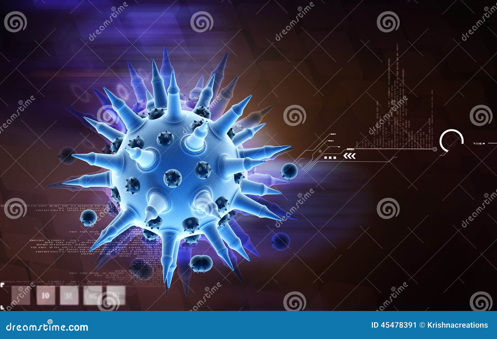 Flu virus stock illustration. Illustration of graphics - 45478391