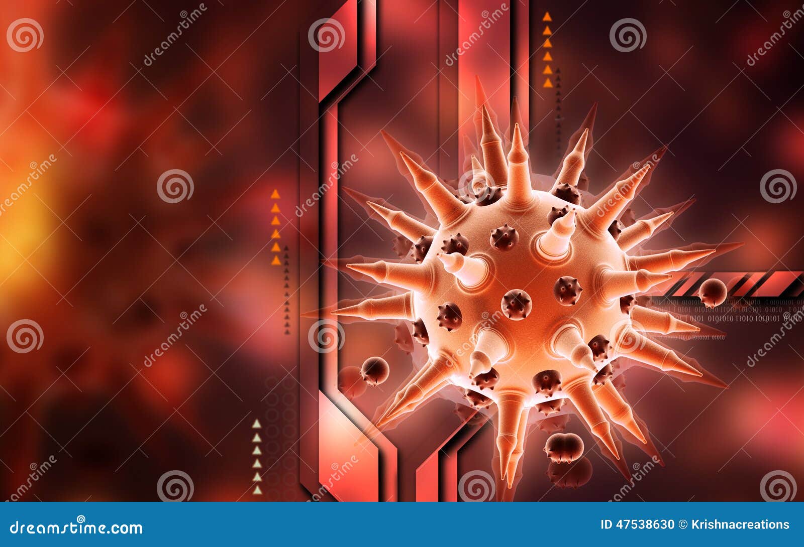 Flu virus stock illustration. Illustration of effects - 47538630