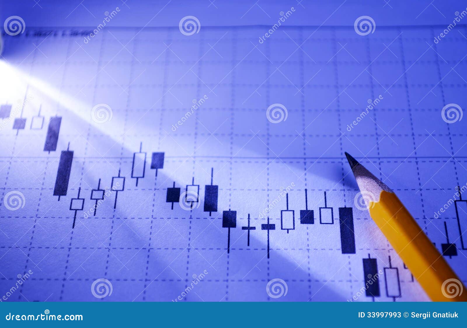 Fluctuating Graph for Data Analysis Stock Image - Image of graph ...
