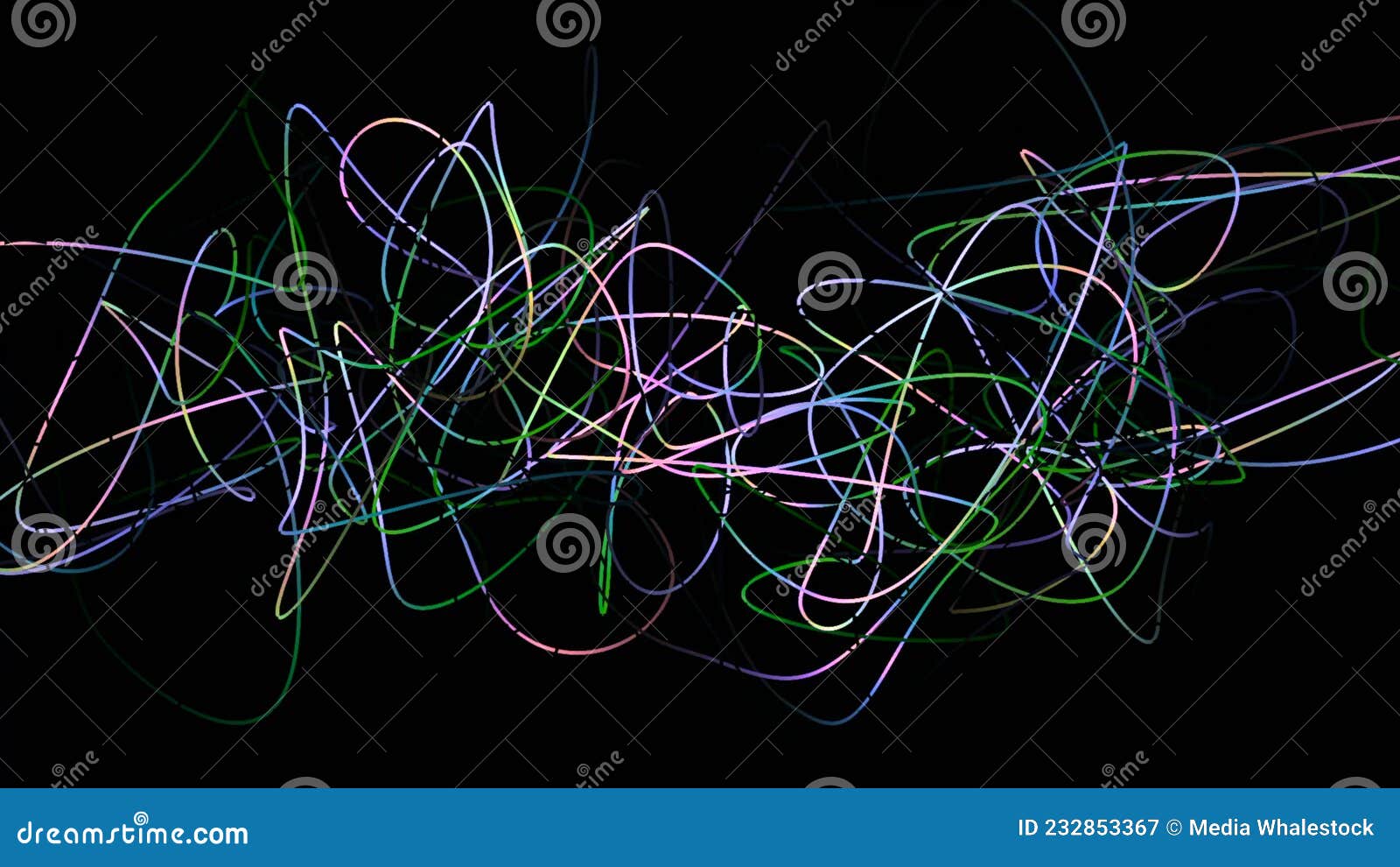 Fluctuations of Colored Tangled Line. Motion. Colored Line Moves and ...