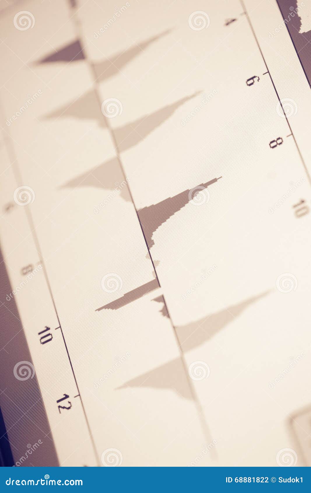 Fluctuations of Curve on the Graph Stock Photo - Image of ideas ...