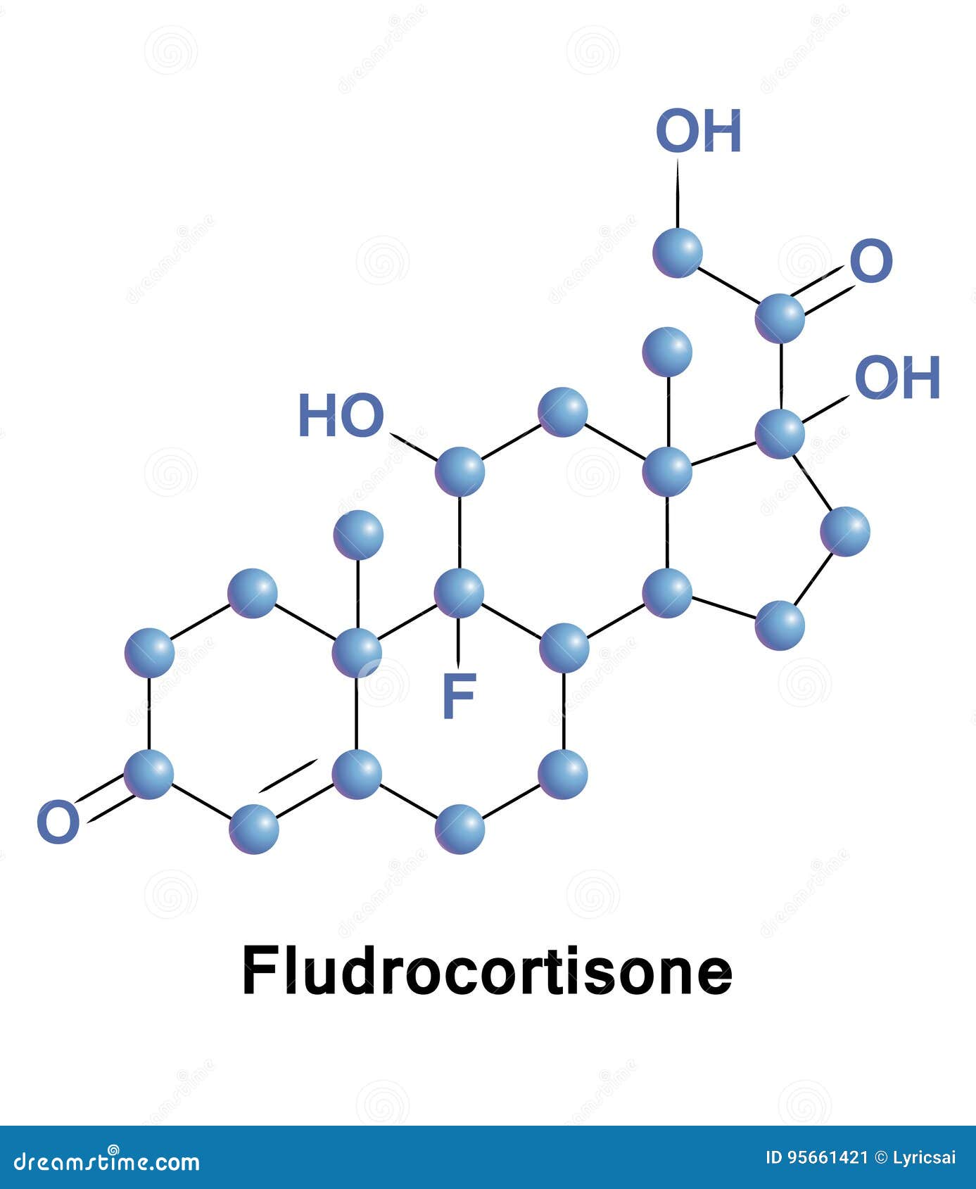 Fludrocortisone är En Corticosteroid Vektor Illustrationer ...