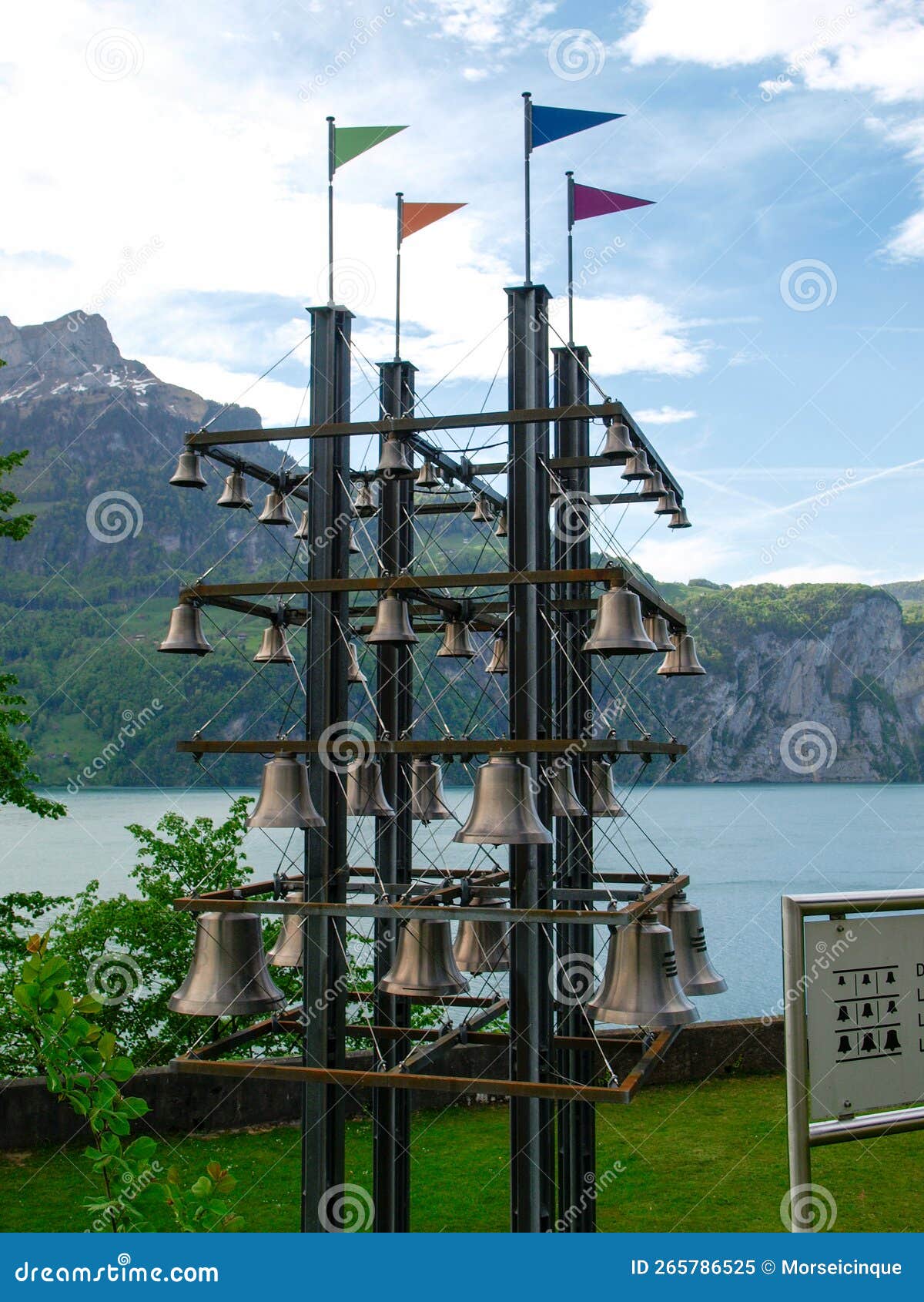Structure with Game of Bells Stock Image - Image of fantastic, bell ...