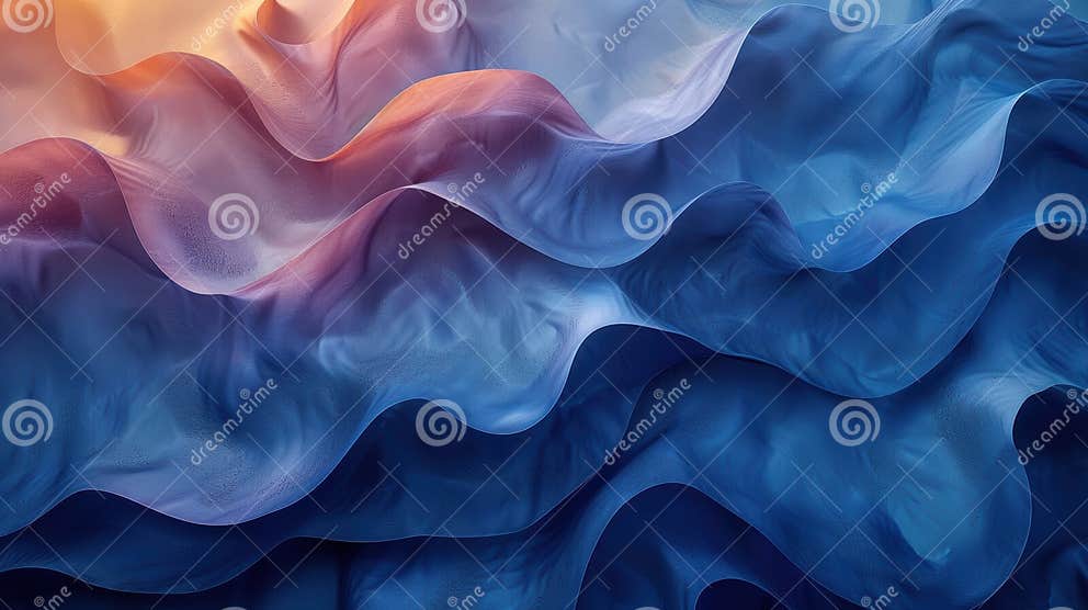 Fluent Style Simple Blue Gradient Background. Stock Illustration ...