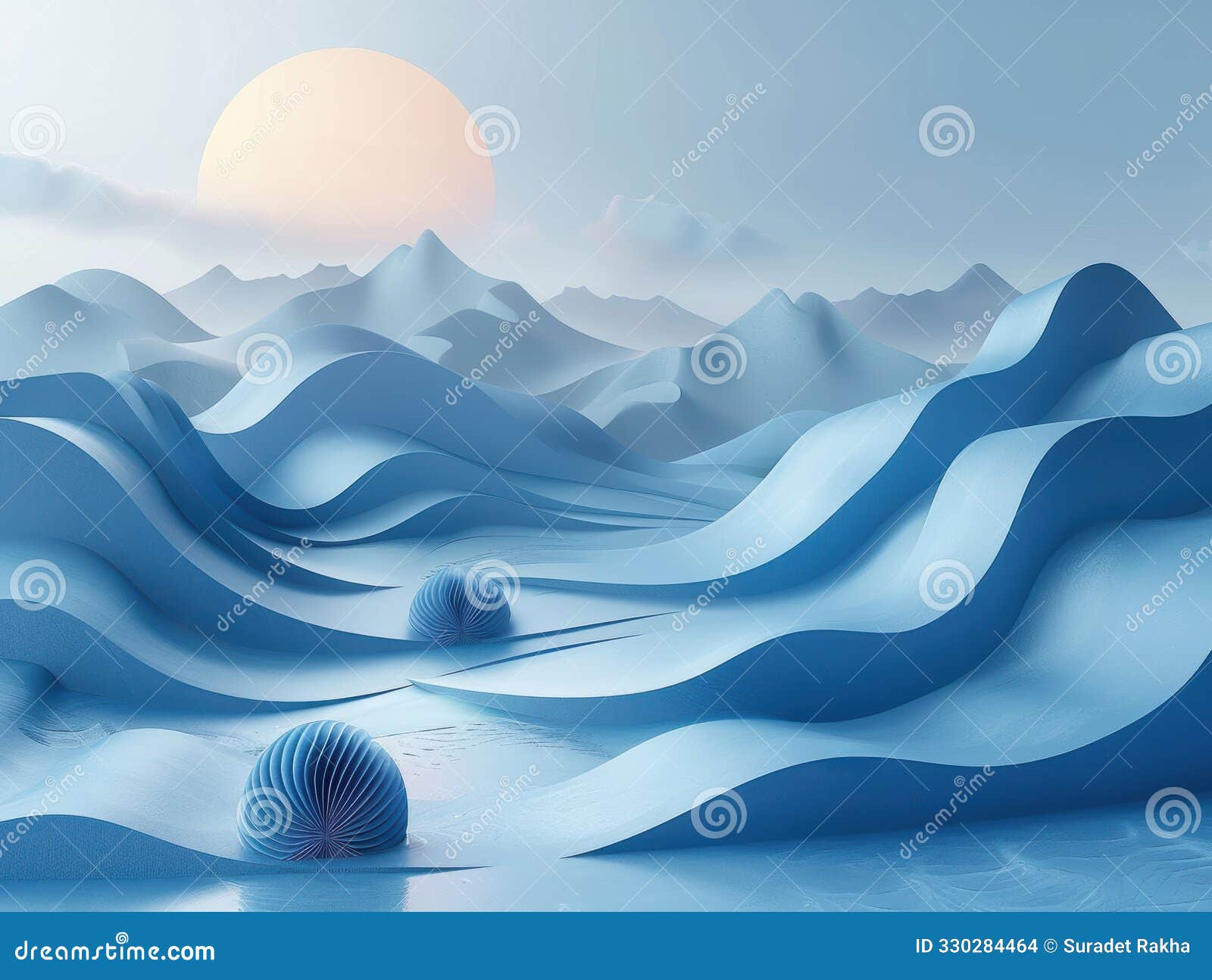 Fluent Style Simple Blue Gradient Background. Stock Illustration ...
