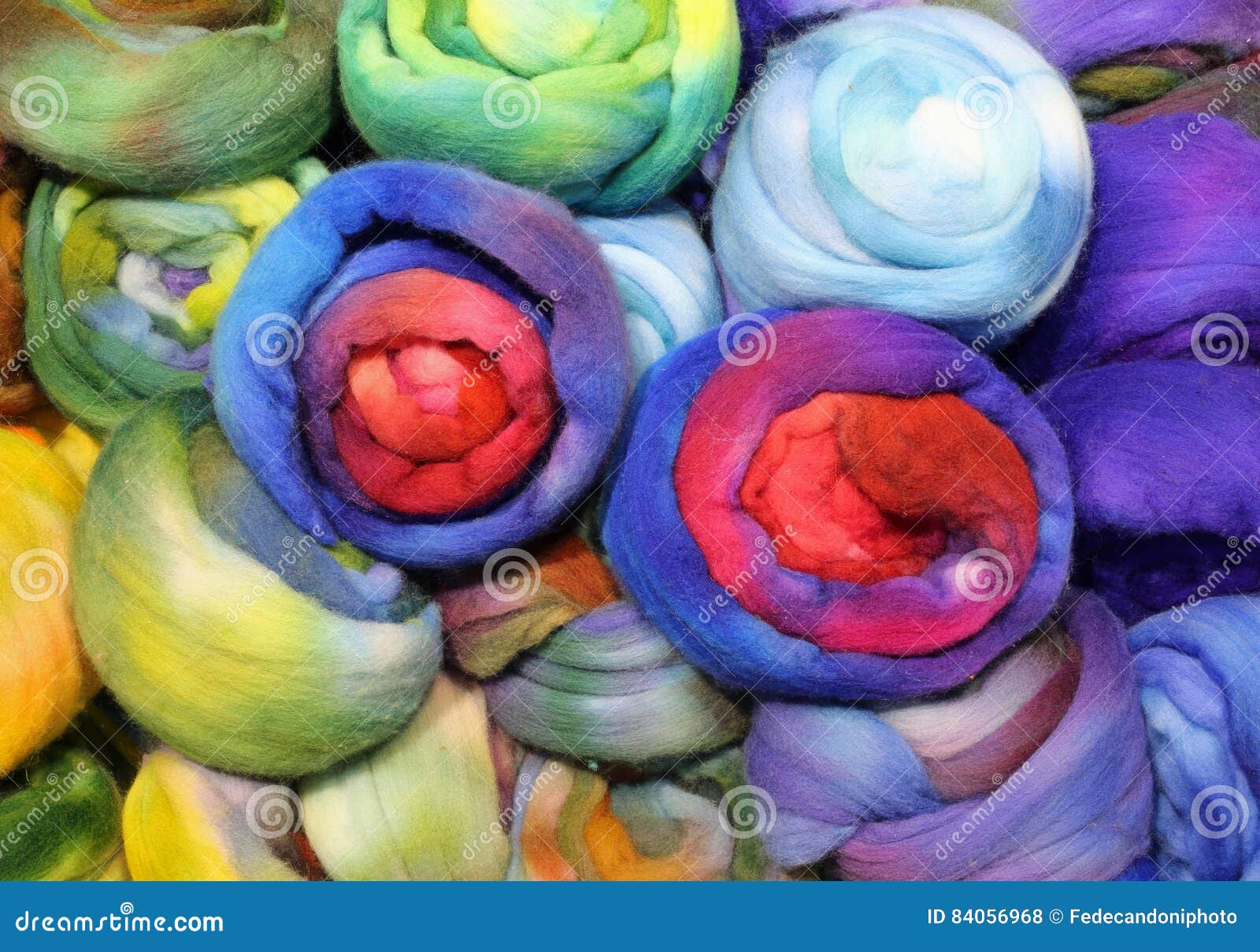 Fluffy Balls of Soft Wool for the Creations of Trendy Sweaters Stock ...