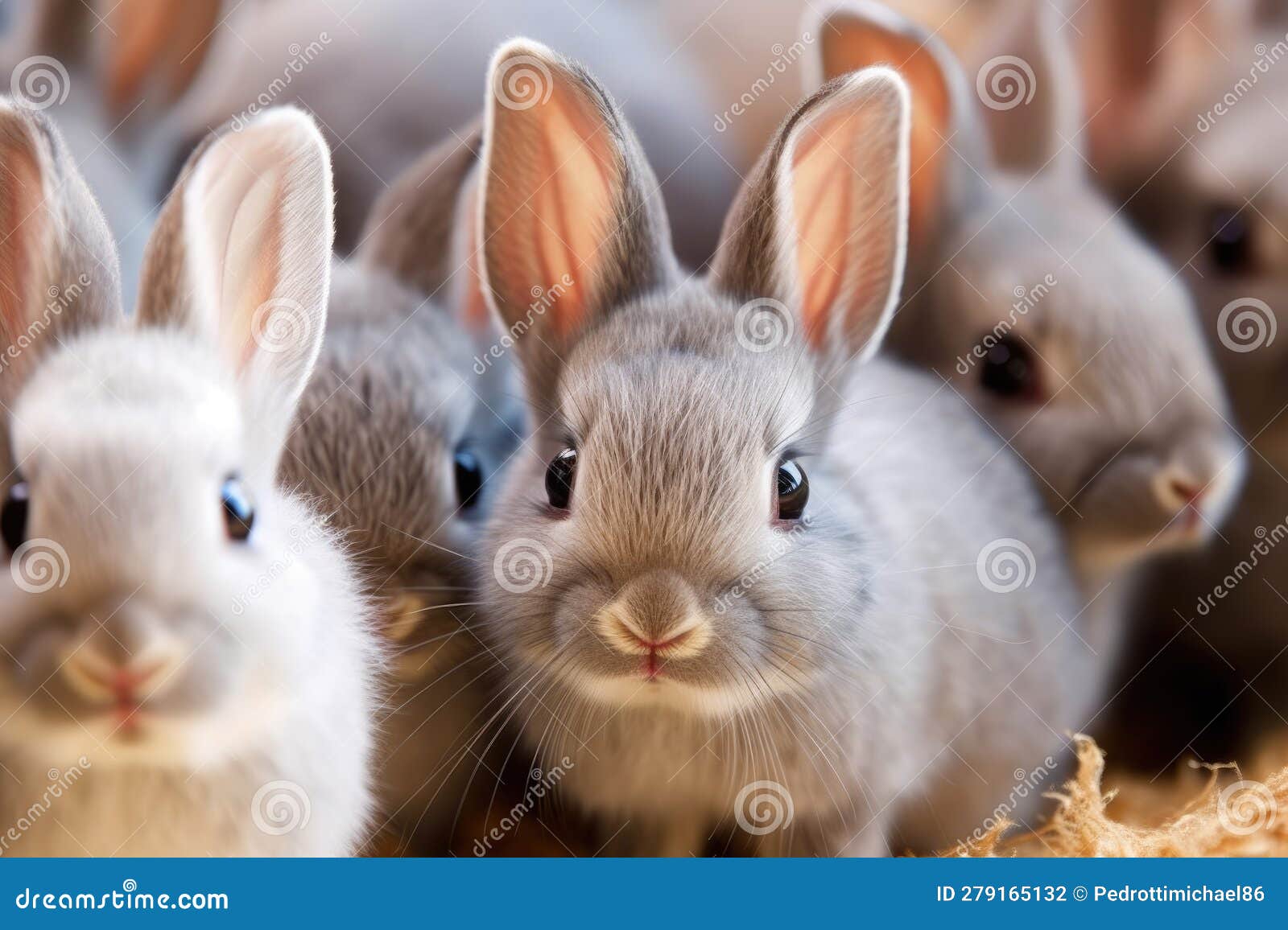 Fluffy Bunnies stock illustration. Illustration of beautiful - 279165132