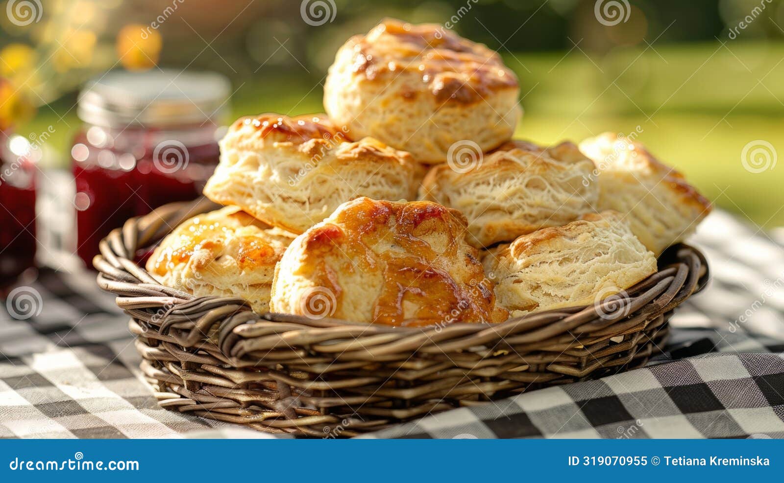 Fluffy Buttermilk Biscuits with Honey Butter and Jam for Juneteenth ...