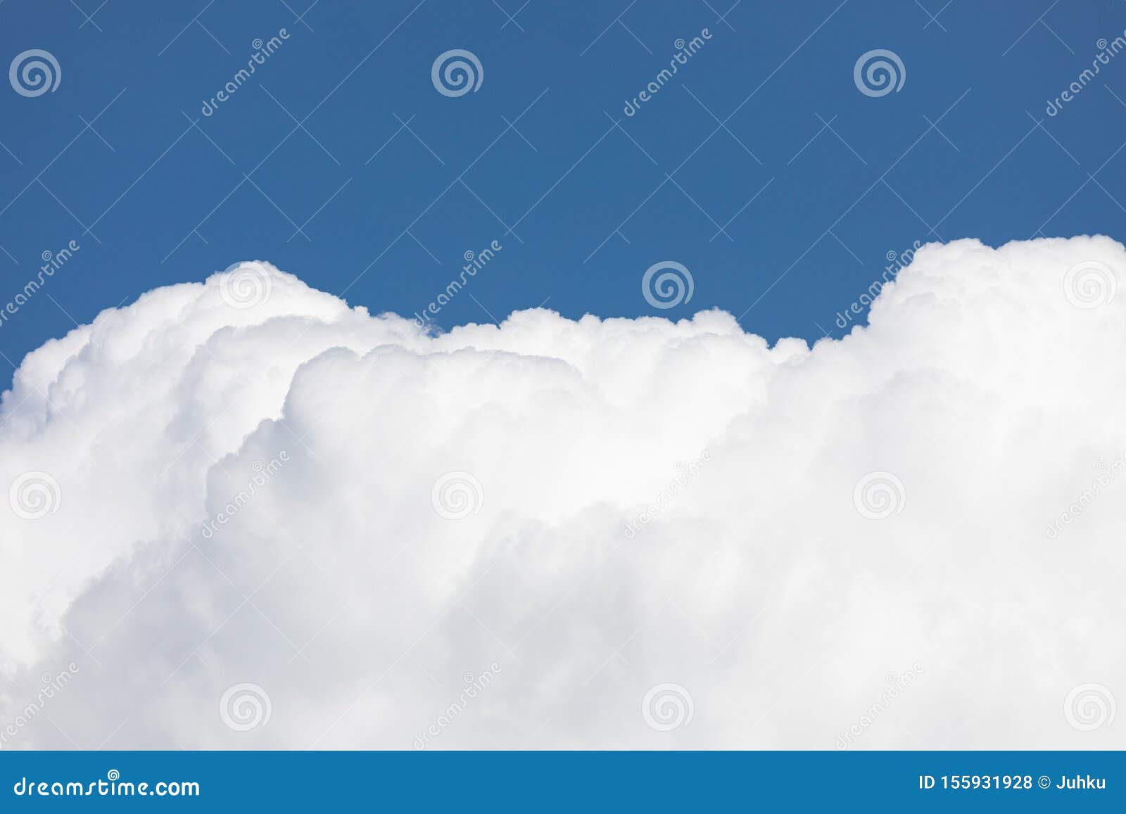 Fluffy Cloud Edge and Blue Sky Stock Photo - Image of nature, closeup ...