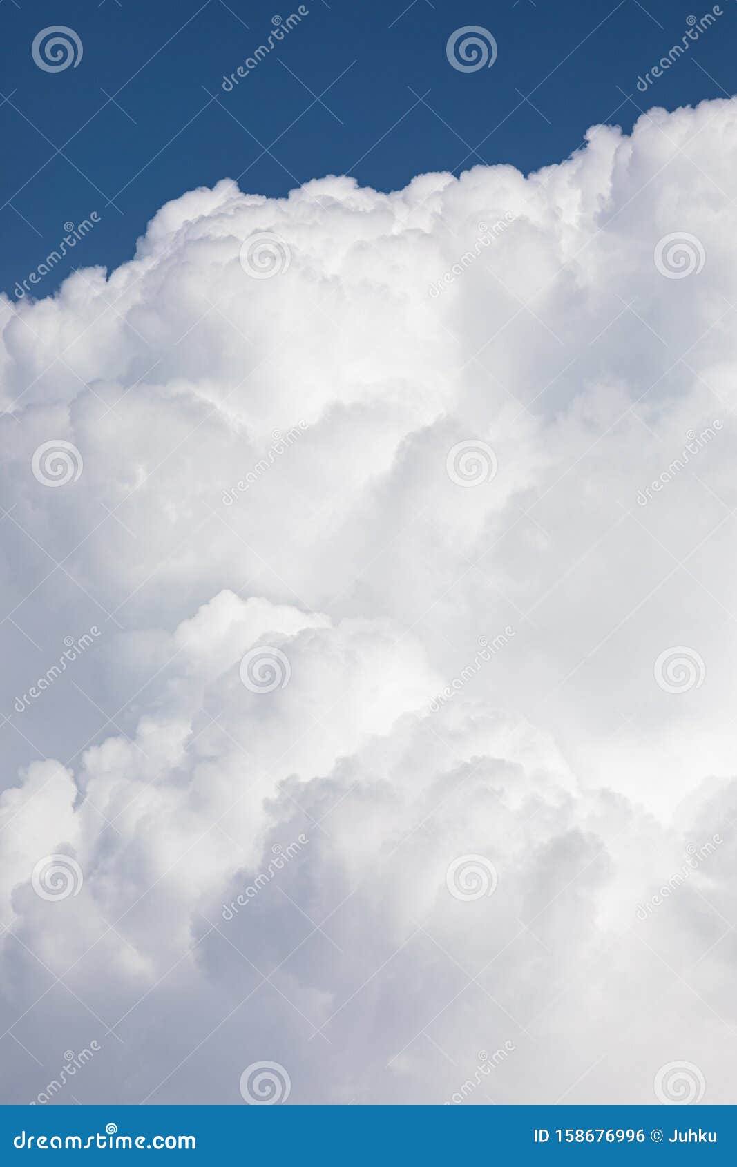 Fluffy Cloud Edge and Blue Sky Stock Photo - Image of nature, outdoors ...
