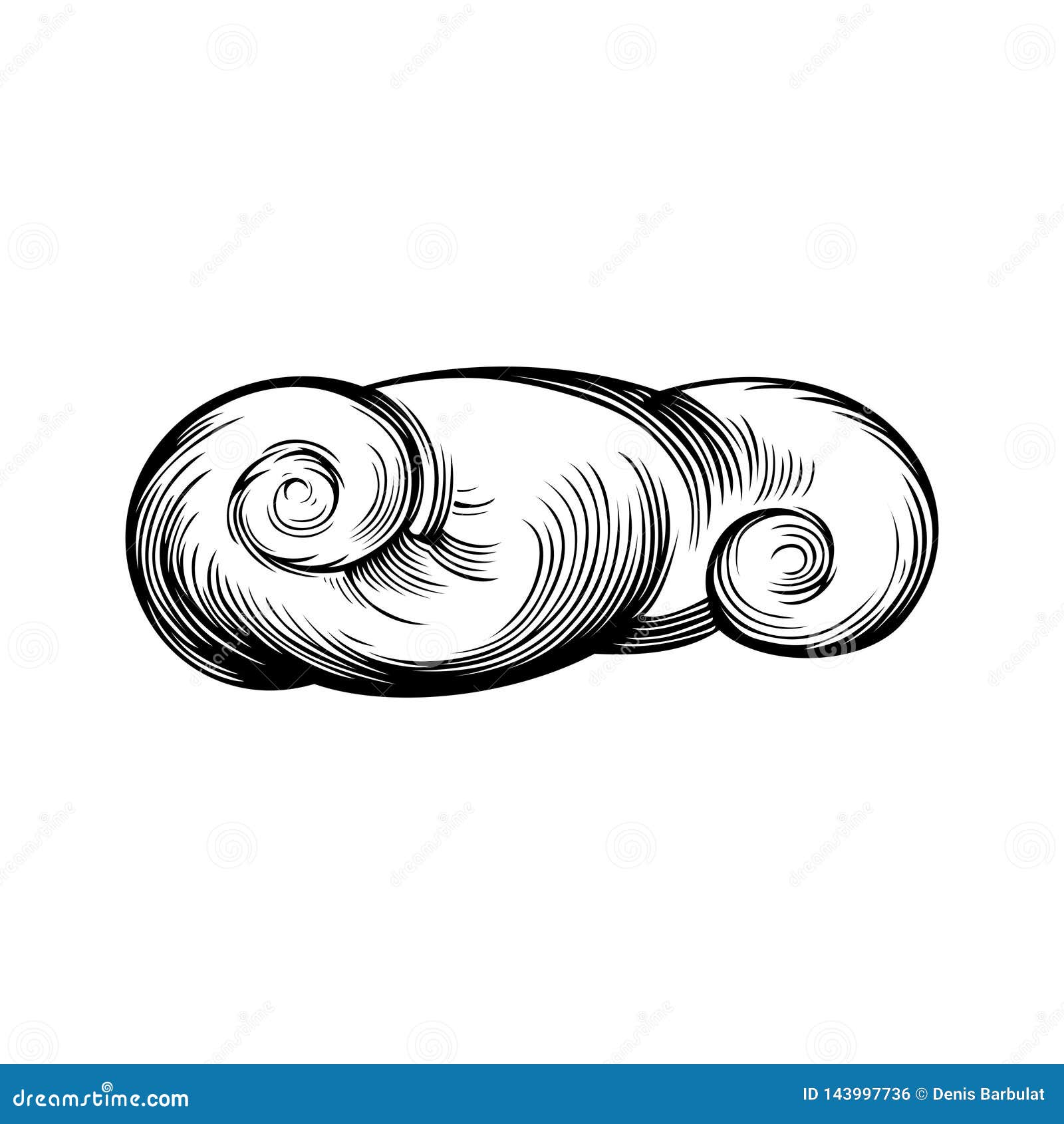 Fluffy cloud icon stock vector. Illustration of fluffy - 143997736