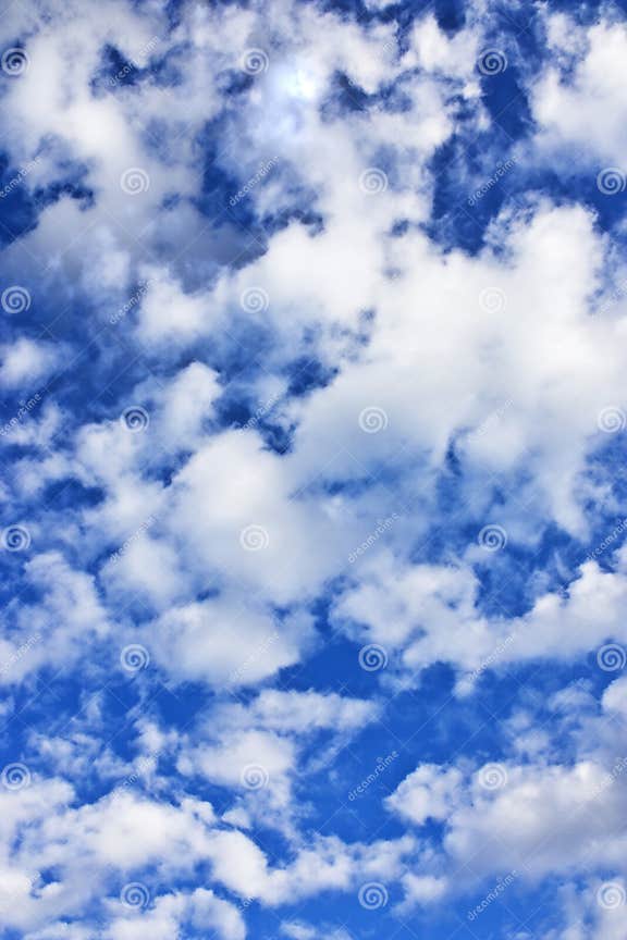 Fluffy clouds stock image. Image of clouds, cloud, clouded - 14191401