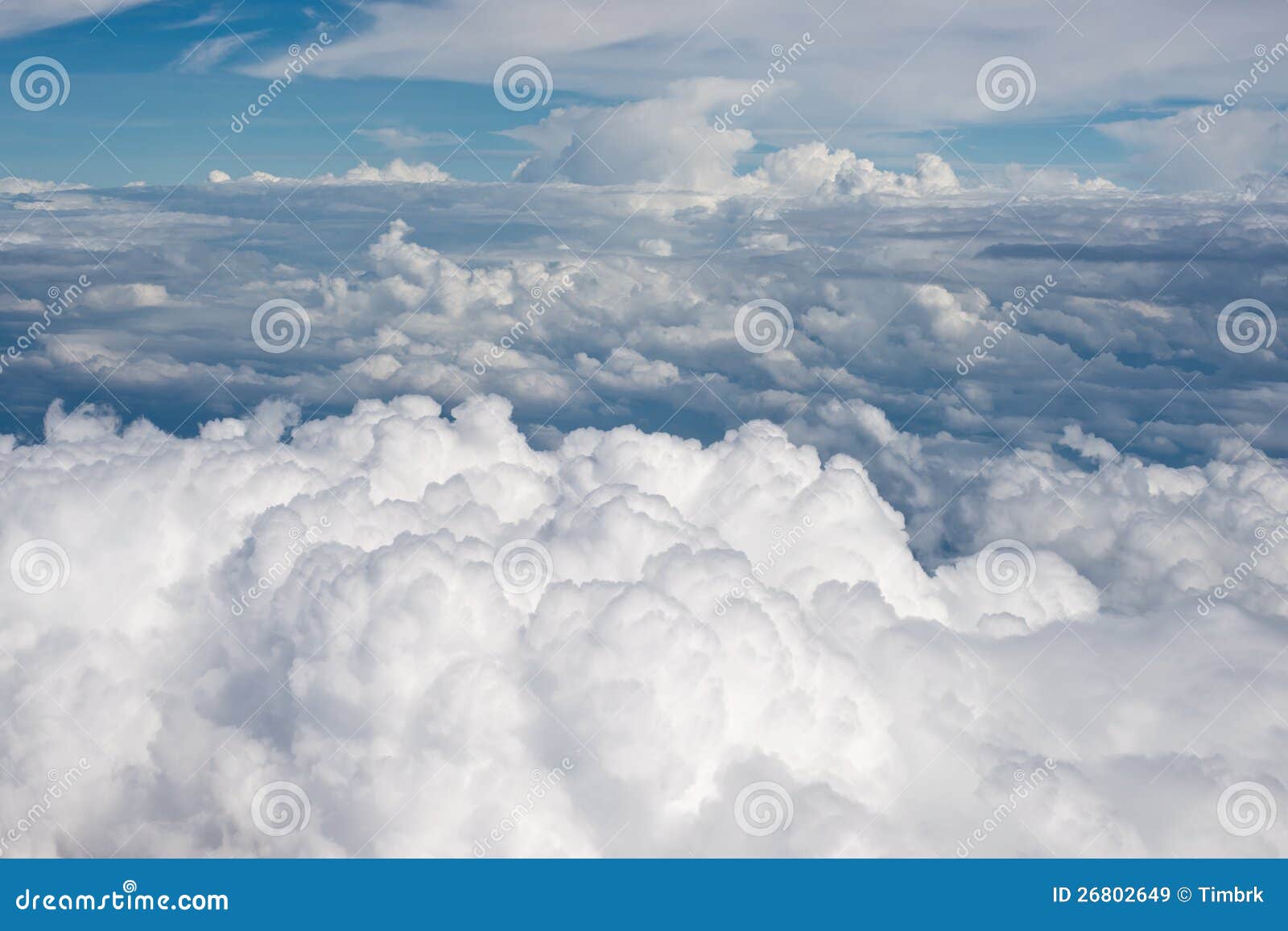 Fluffy clouds stock image. Image of cloudscape, view - 26802649