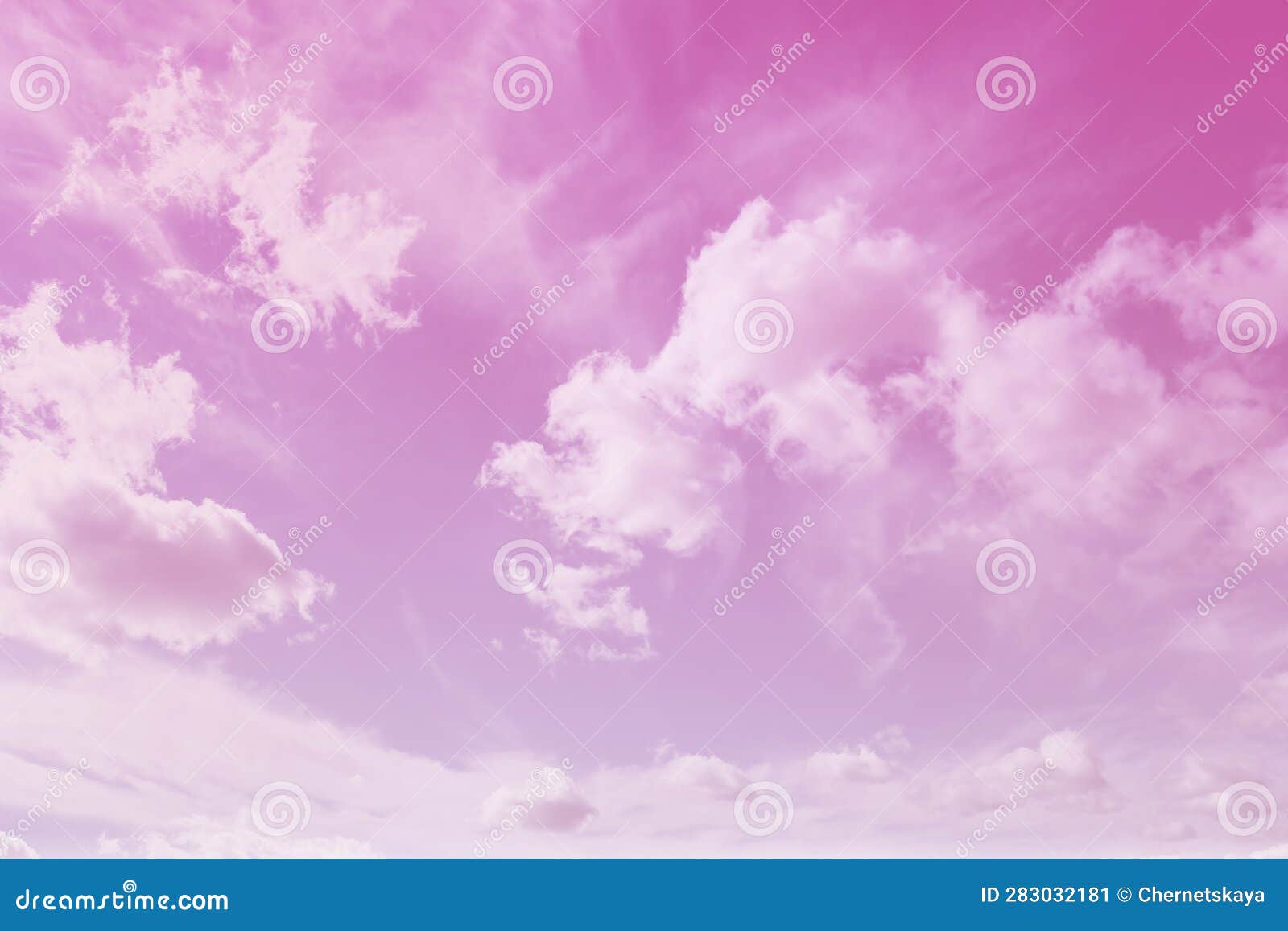 Fluffy Clouds Floating in Beautiful Pink Sky Stock Image - Image of ...