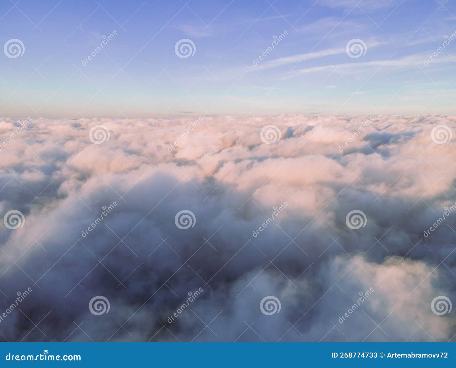 Lovely Sunset Over the Clouds. the Suns Rays are Beautifully Reflected ...