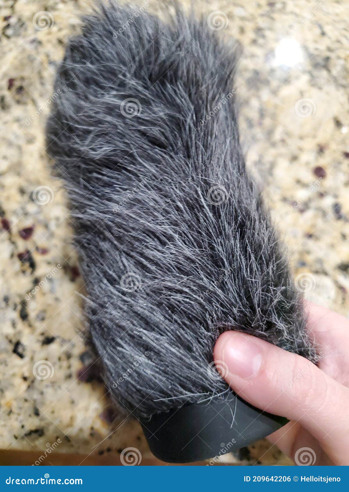 Fluffy Mic Cover Microphone Equipment Stock Photo - Image of nose, head ...