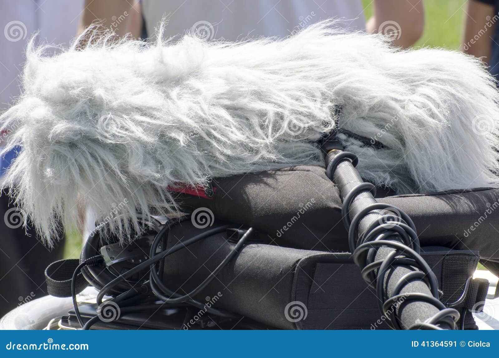 Fluffy microphone stock image. Image of directional, entertainment ...