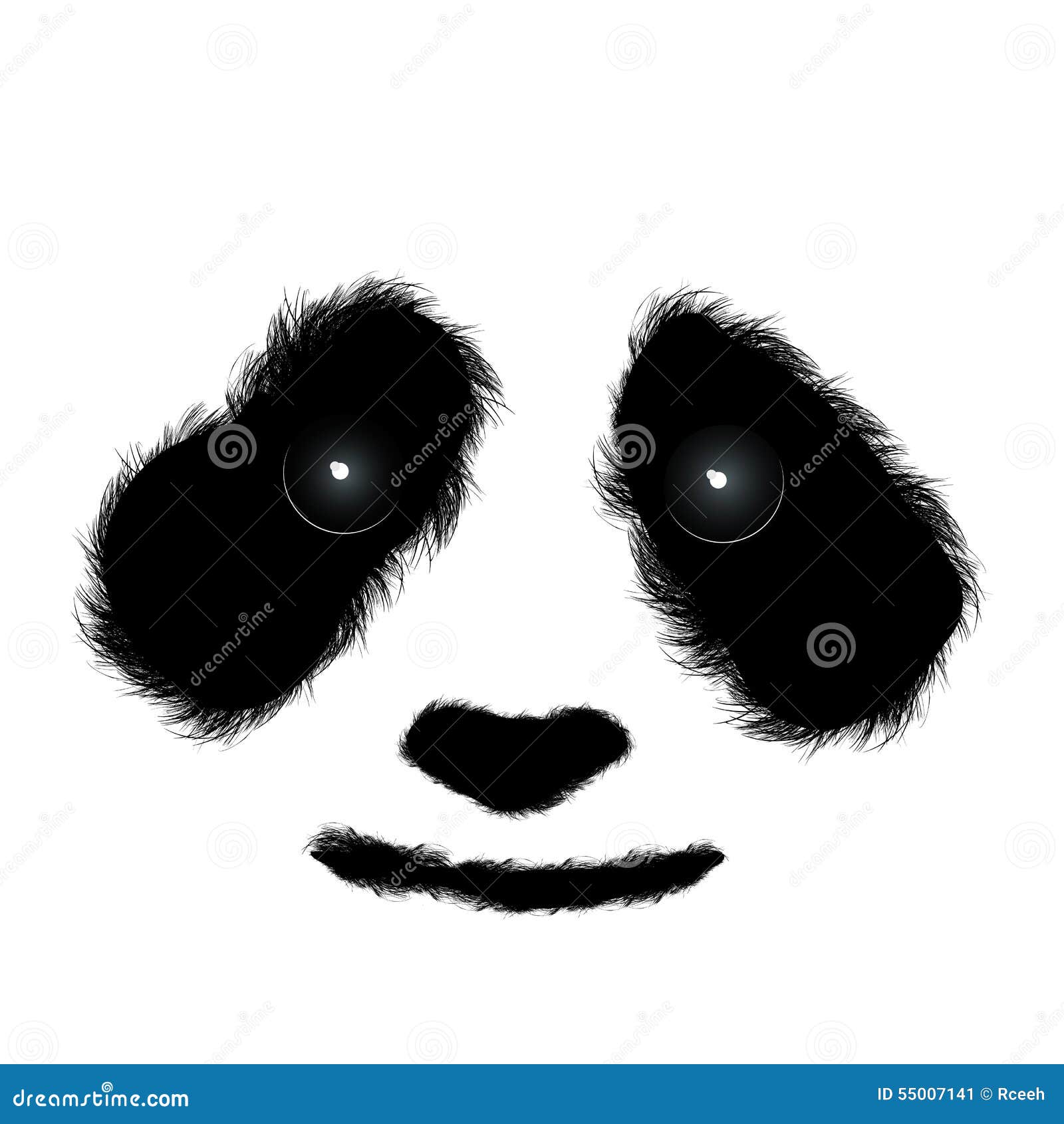Fluffy panda stock vector. Illustration of australia - 55007141