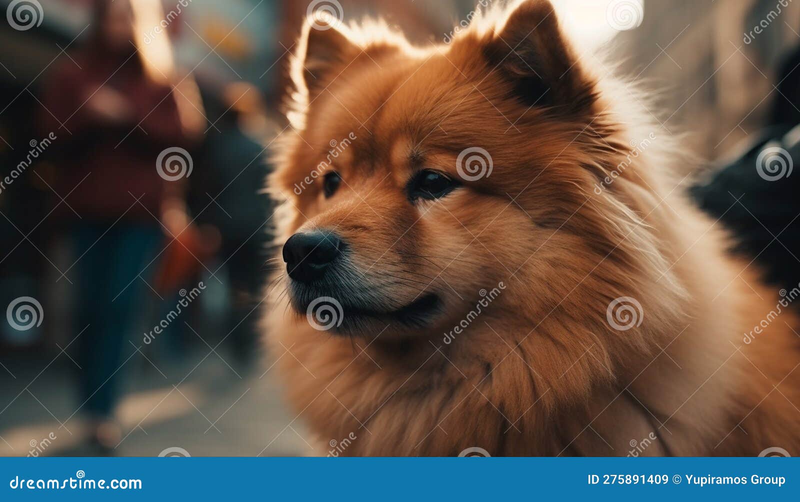 Fluffy Pets Sitting Close, Playful and Smiling Generated by AI Stock ...