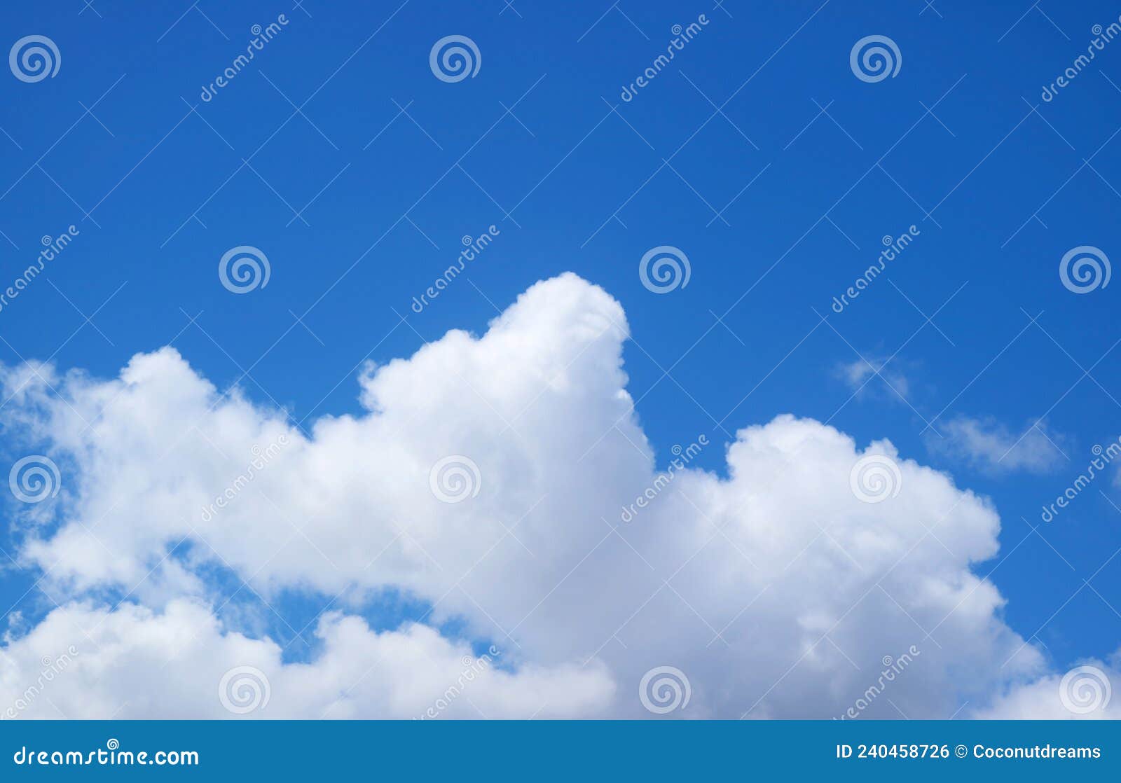 Fluffy Pure White Cumulus Clouds Floating on Vivid Blue Sky Stock Photo ... Fluffy Pure White Cumulus Clouds Floating on Vivid Blue Sky Stock Photo ...
