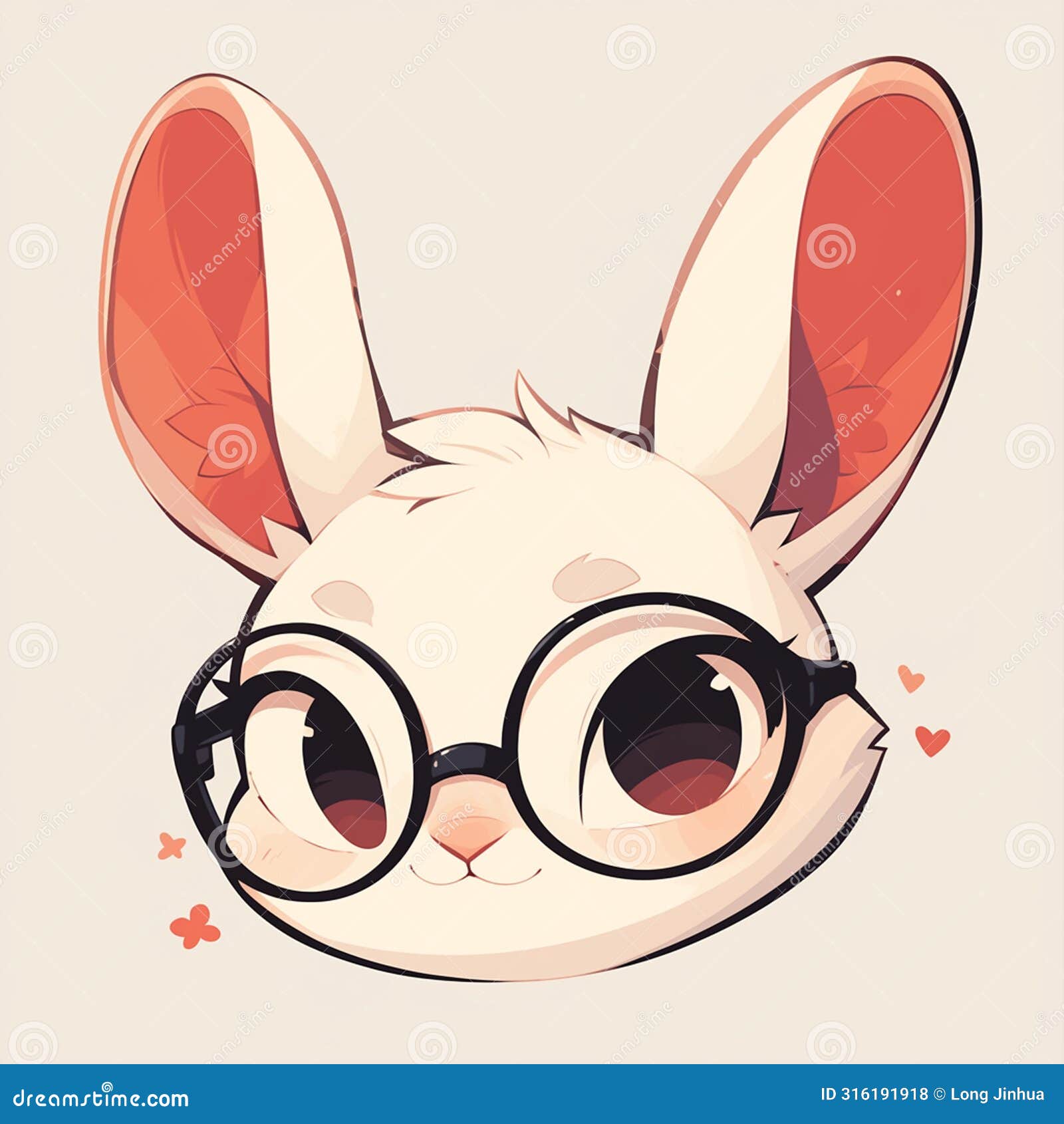 A Fluffy Rabbit Software Engineer Cartoon Style Stock Vector ...