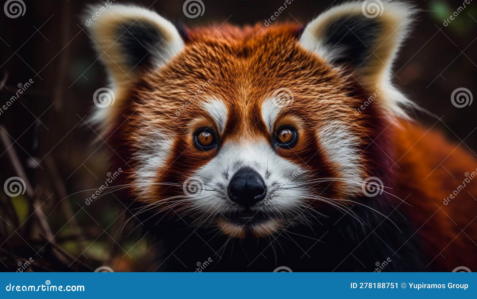 Fluffy Red Fox Staring at Camera Outdoors Generated by AI Stock ...