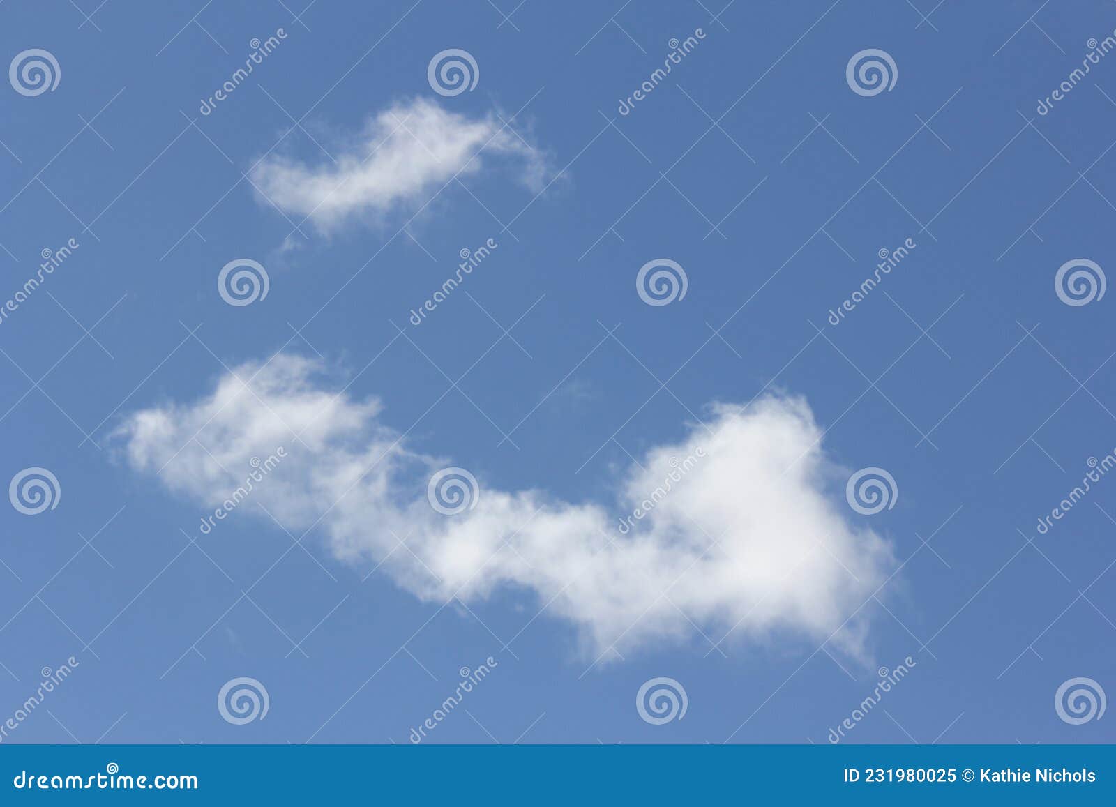 Cloud Shape with Blue Sky Background Stock Image - Image of abstraction ...