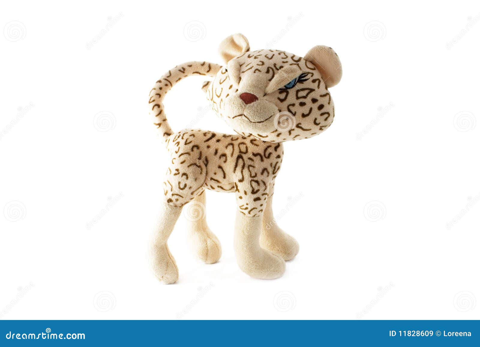 Fluffy toy leopard stock image. Image of studio, leopard - 11828609