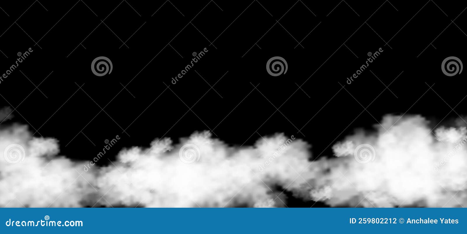 Fluffy White Cloud Sky Isolated on Black Background for Backdrop ...