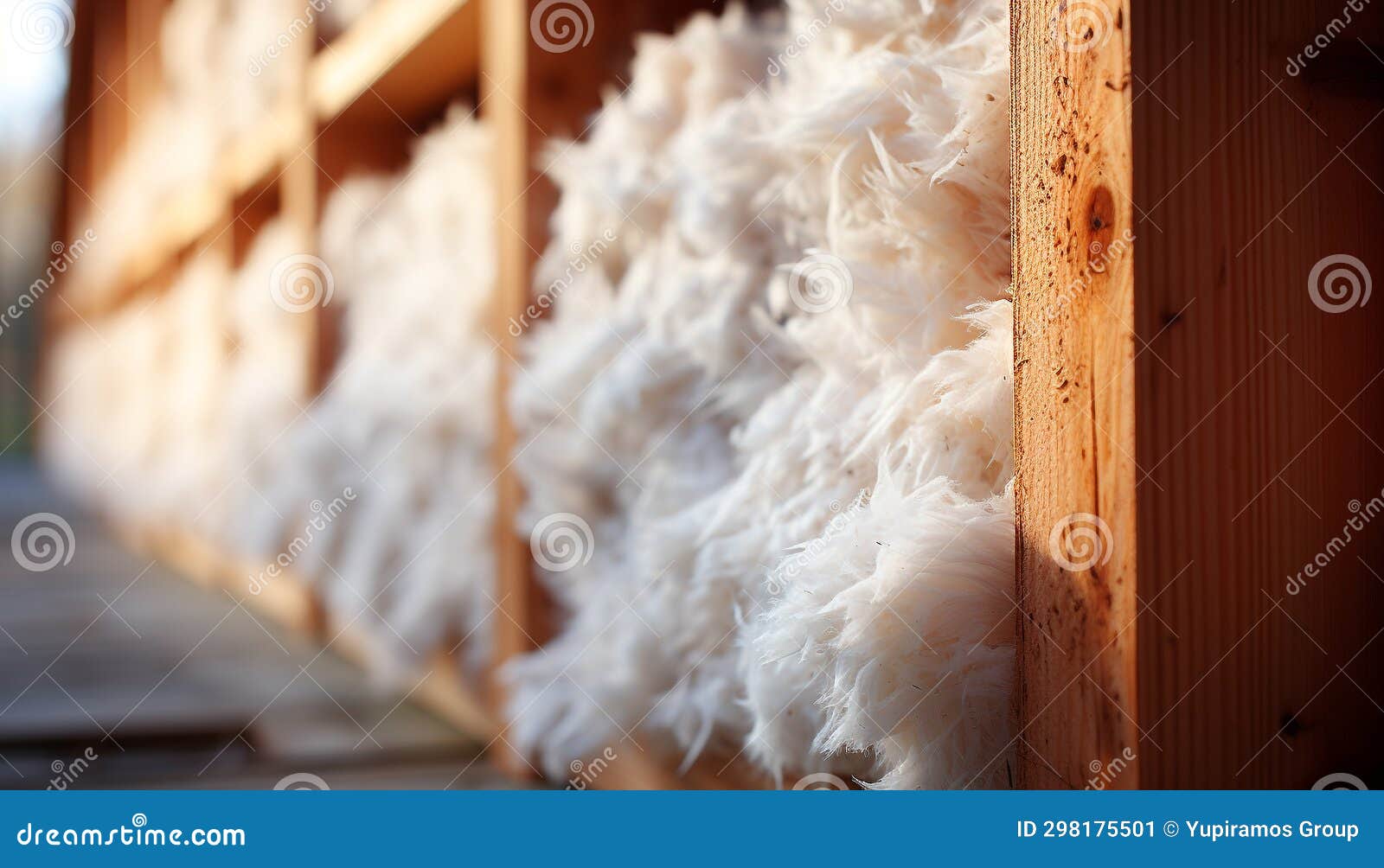 Fluffy Wool on Rustic Table, Nature Warmth Indoors Generated by AI ...